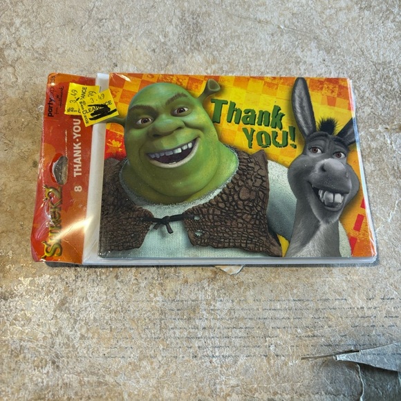 Party Express for Hallmark | Party Supplies | Shrek Thank You Cards New ...